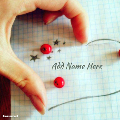 Hand Heart Profile Pic with Name Generator - LinksInd