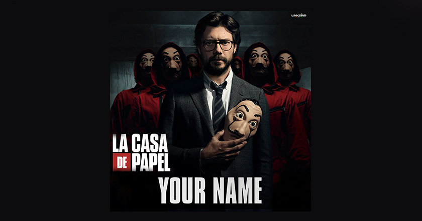 Money Heist Style Font Generator